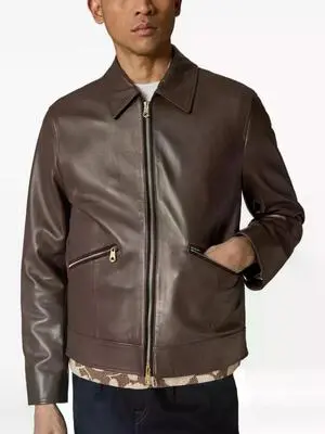 Paul Smith Zipped Leather Jacket