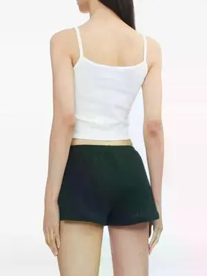 A BATHING APE Heart Ribbed Tank Top - White