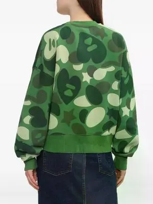 A BATHING APE Camouflage Logo Top