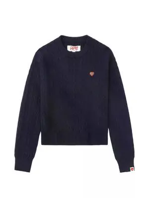 A BATHING APE Cable-knit Patch Sweater