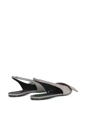 COURREGES Houndstooth Slingback Flats