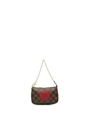 LOUIS VUITTON 2008 Damier Ebene Trunks And Bags Mini Pochette Accessoires Handbag - Brown