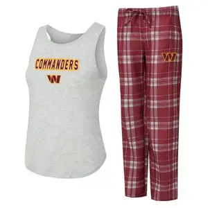 CONCEPTS SPORT Washington Commanders Tank Top And Pants Sleep Set - Heather Gray