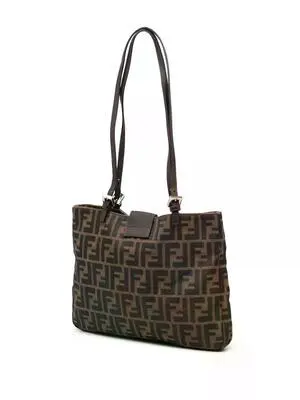 Fendi Zucca Canvas Shoulder Bag