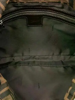 Fendi Zucca Canvas Shoulder Bag