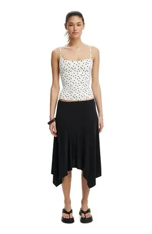 COTTON ON Sandy Midi Skirt - Black