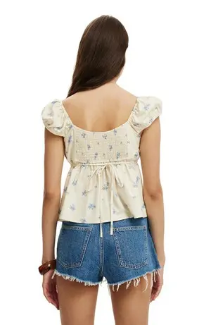 COTTON ON Tie-back Babydoll Top