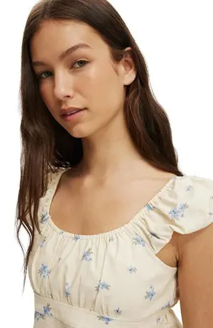 COTTON ON Tie-back Babydoll Top