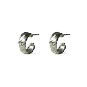 SAINT VAGABOND Utu Hoop Earrings - Sterling Silver