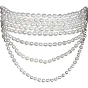LENI JAMES The Victoria Pearl Choker Necklace - White