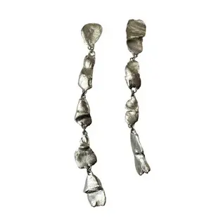SAINT VAGABOND Hyades Silver Drop Earrings - Silver Sterling