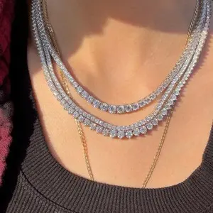 LENI JAMES The Liz Graduated Tennis Necklace