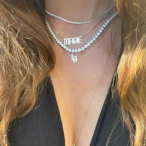 LENI JAMES The Liz Graduated Tennis Necklace
