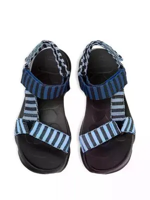 Camper Striped Karst Platform Sandals
