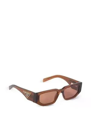 Prada Rectangle Frame Sunglasses - Brown