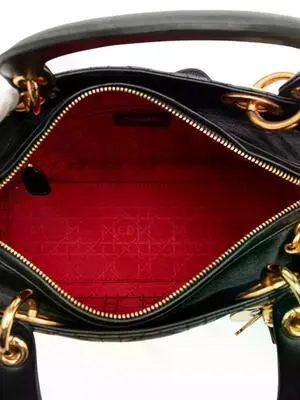 Dior 1997 Lambskin Cannage Lady Satchel