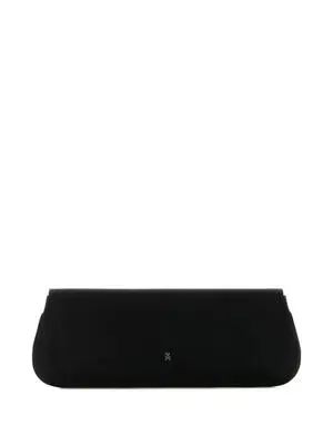 Amina Muaddi Ami Clutch Bag - Black