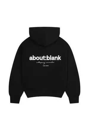 ABOUT:BLANK Logo-print Hoodie - Black