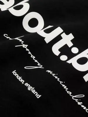 ABOUT:BLANK Logo-print Hoodie - Black