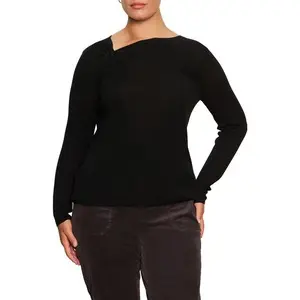 Sanctuary Shoulder Twist Ribbed Top