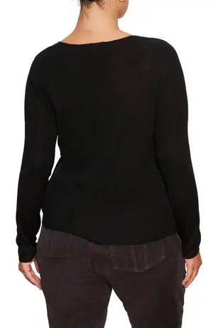 Sanctuary Shoulder Twist Ribbed Top