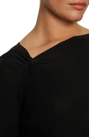 Sanctuary Shoulder Twist Ribbed Top