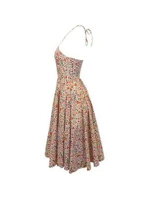 Caroline Constas Gretta Printed Midi Dress