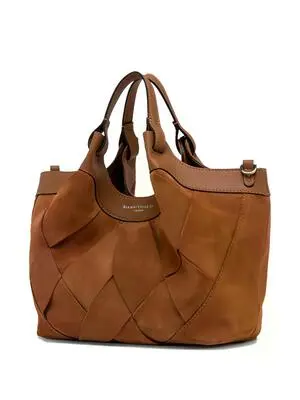 GIANNI CHIARINI Dua Woven Leather Shoulder Bag