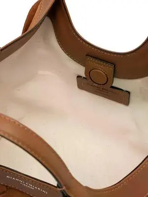 GIANNI CHIARINI Dua Woven Leather Shoulder Bag