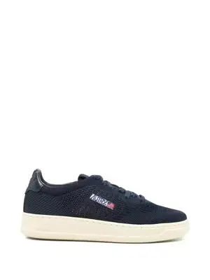 AUTRY Knit Leather Sneakers - Blue