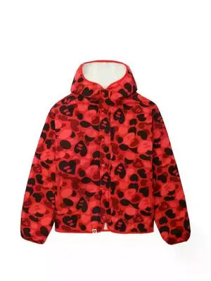 A BATHING APE Camouflage Hooded Jacket - Red