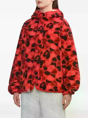 A BATHING APE Camouflage Hooded Jacket - Red