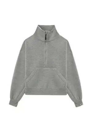 A BATHING APE Funnel Neck Half-zip Sweatshirt