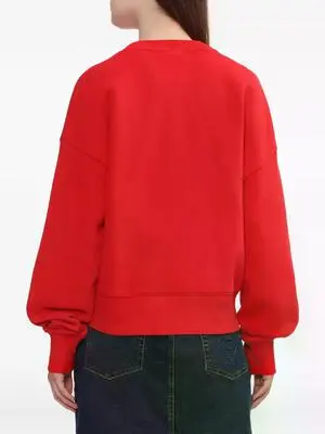 A BATHING APE Crewneck Sweatshirt With Slogan Print - Red