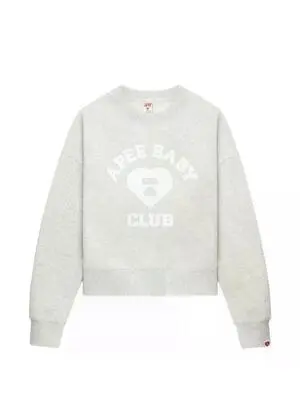 A BATHING APE Baby Logo Sweatshirt - Grey