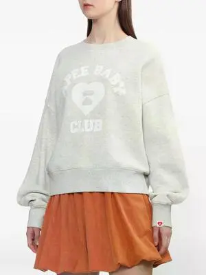 A BATHING APE Baby Logo Sweatshirt - Grey