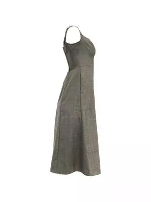 REFORMATION Houndstooth Print Midi Dress
