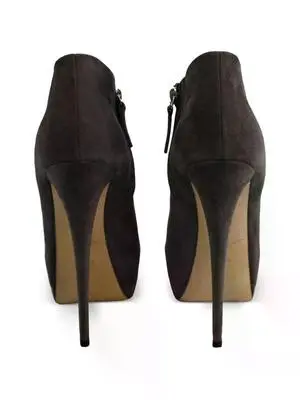Giambattista Valli Suede Platform Stiletto Ankle Boots