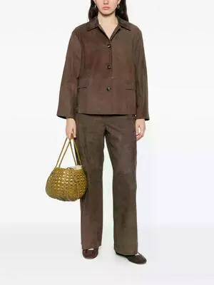 Max Mara Button Patch-pocket Jacket - Brown