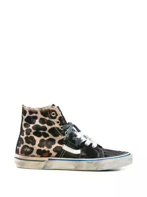 PAUL EASTERLIN Caly Star Leopard High-top Sneakers