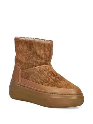 Furla Logo-embossed Platform Boots
