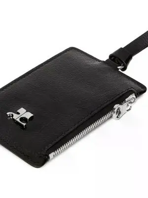 COURREGES Zipped Cardholder - Black