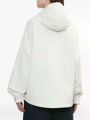 A BATHING APE Hooded Logo Jacket - Neutrals