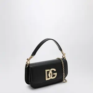 Dolce & Gabbana 3.5 Leather Shoulder Bag - Black