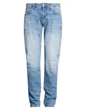 Emporio Armani Straight-leg Cotton Blend Jeans