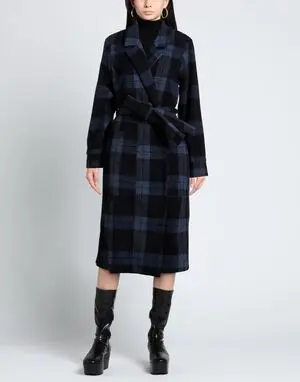 ALESSIA SANTI Bouclé Tartan Belted Coat