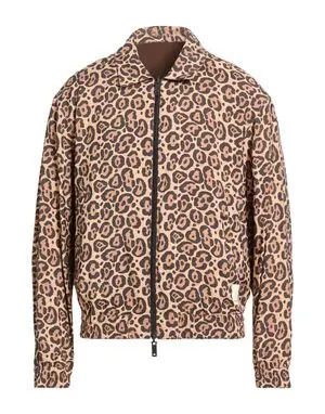 Emporio Armani Harrington Jacket In Leopard Print