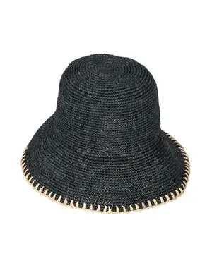 Rag & Bone Raffia Sun Hat - Black