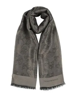 Emporio Armani Scarf Taupe Viscose, Modal, Polyester - Grey