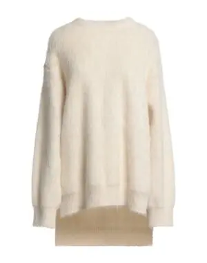 JIL SANDER Sweater In Alpaca Wool, Wool, And Polyamide Ivory